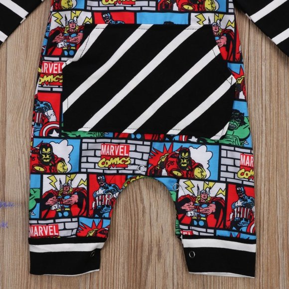boutique | One Pieces | Marvel Boy Girl Romper Avengers Outfit Birthday ...
